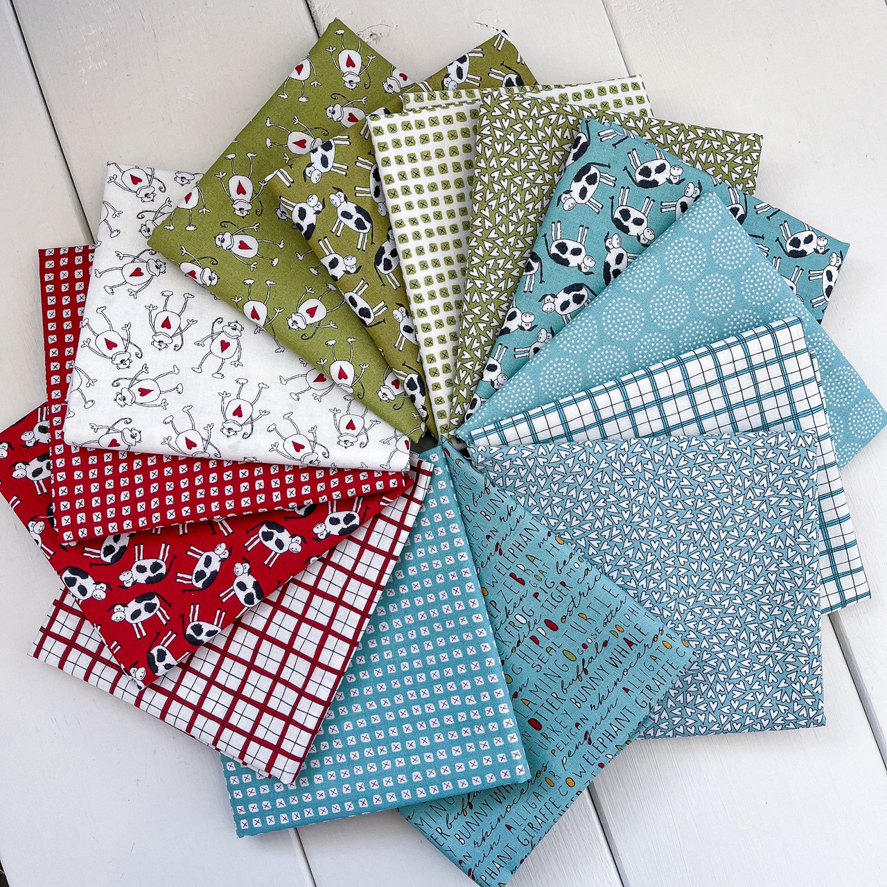 MODA SWEETWATER Animal Crackers, FQ Bundle of 14 fabrics - ELEGANTE ...