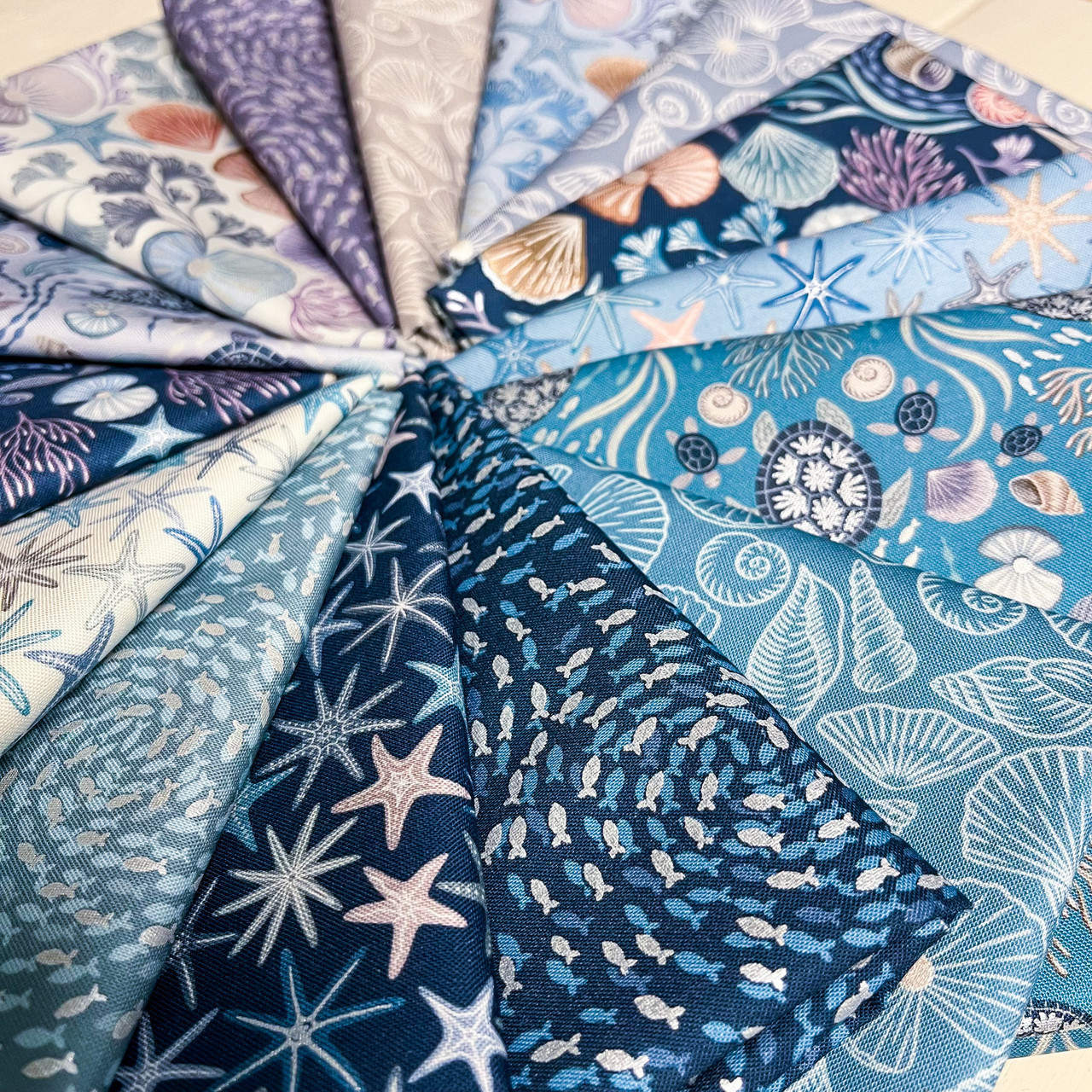 LEWIS & IRENE, OCEAN PEARLS, Ocean pearls double edge border with pearl ...