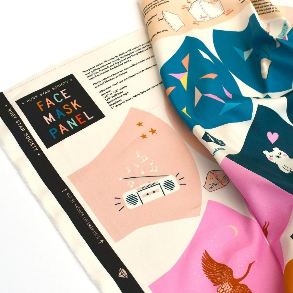 RUBY STAR SOCIETY, Face mask Panel (20 masks) - 36" x 44" Panel ...