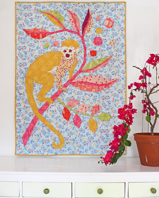 Tamara Kate WONDERGARDEN Series, NO.5 MONKEY Quilt Paper Pattern ...