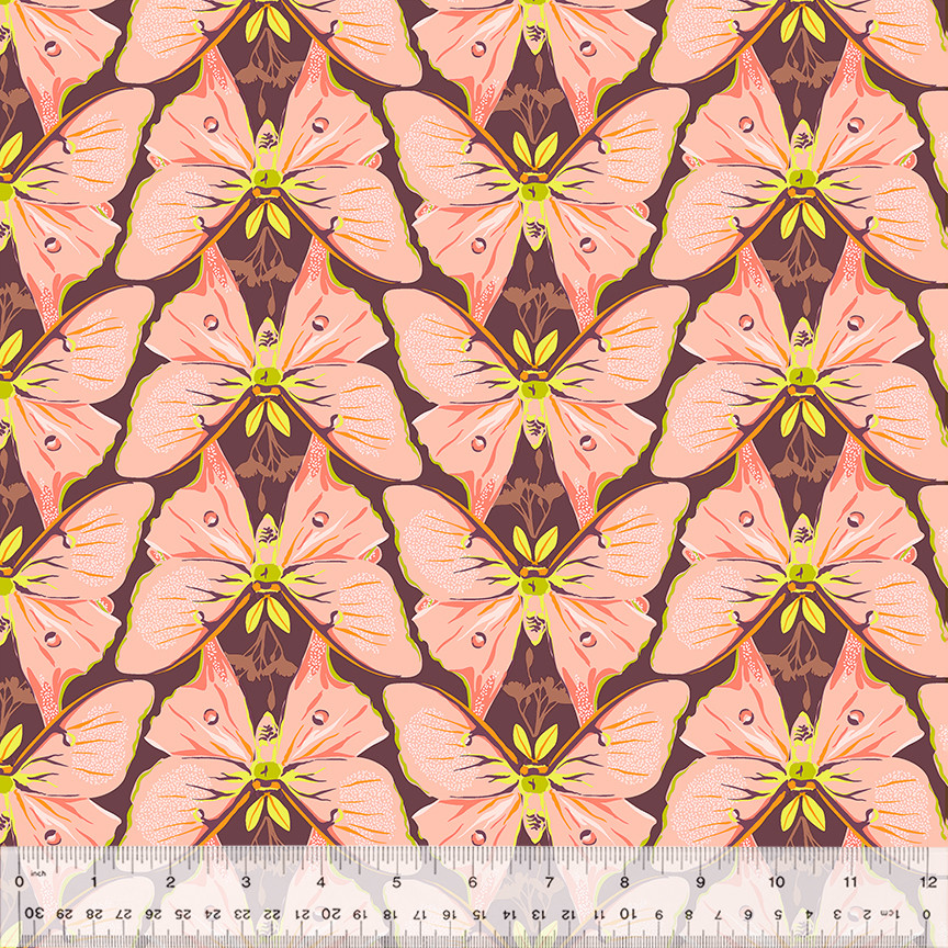 WINDHAM FABRICS, TAMARA KATE Insectarium, Luna in Pink - ELEGANTE ...