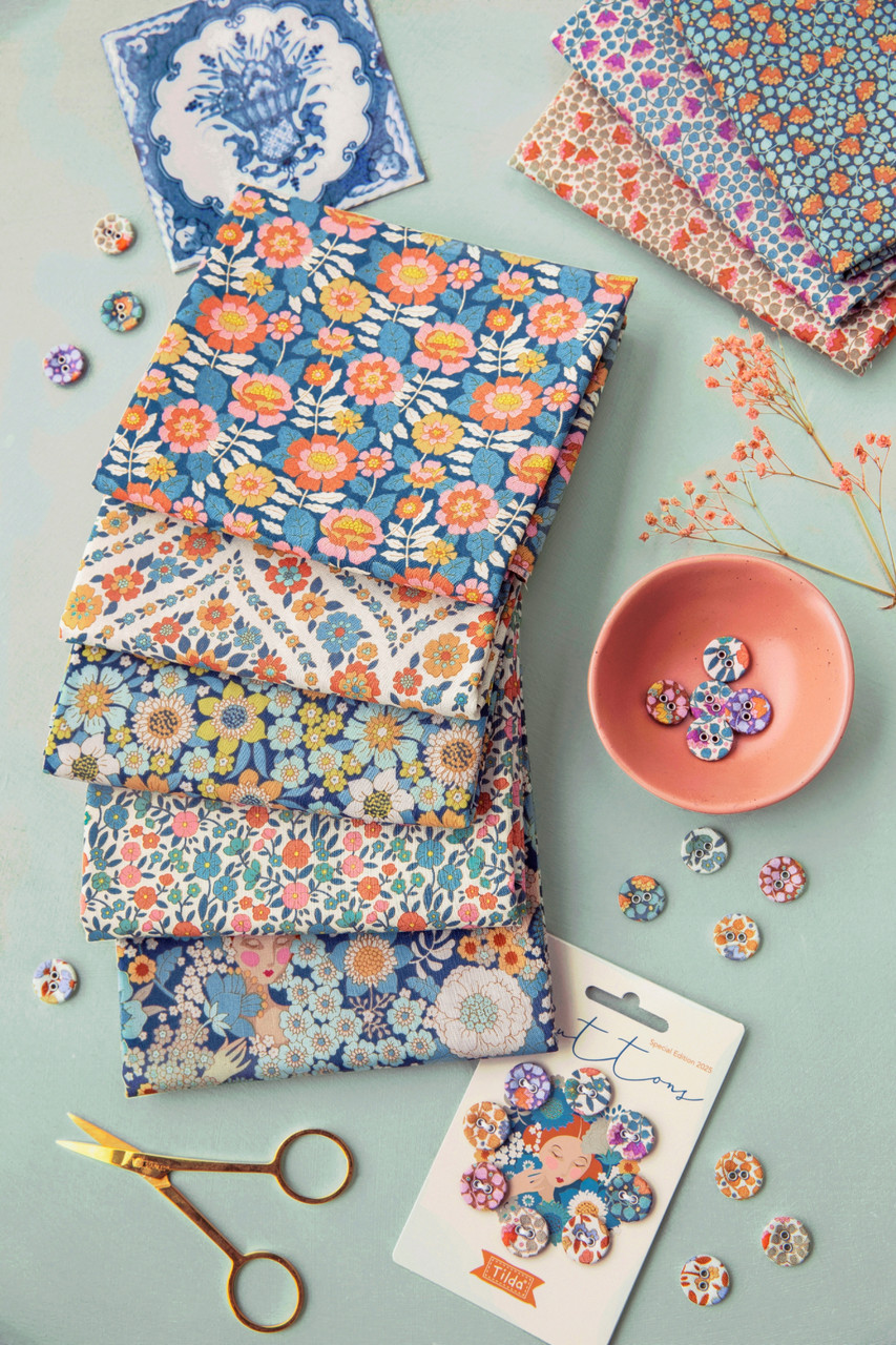 TILDA WALLFLOWER, FQ Bundle of 20 Fabrics (COMPLETE MAIN COLLECTION ...