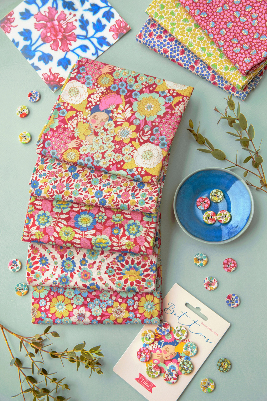 TILDA WALLFLOWER, FQ Bundle of 20 Fabrics (COMPLETE MAIN COLLECTION ...