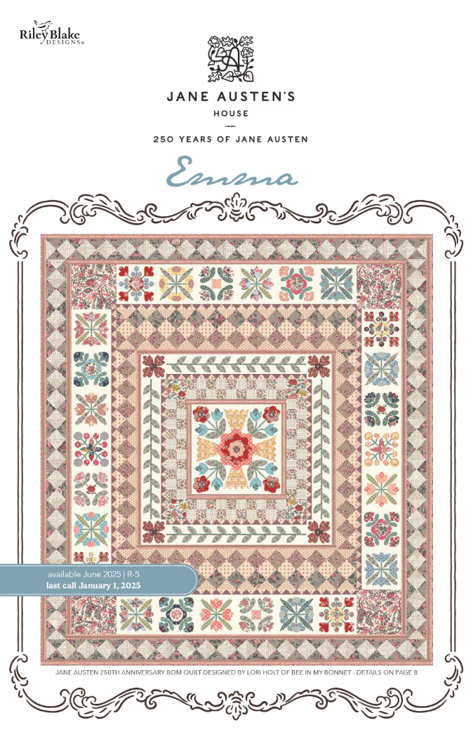 Riley Blake Designs, JANE AUSTEN, 250th Anniversary Quilt Kit BOM ...