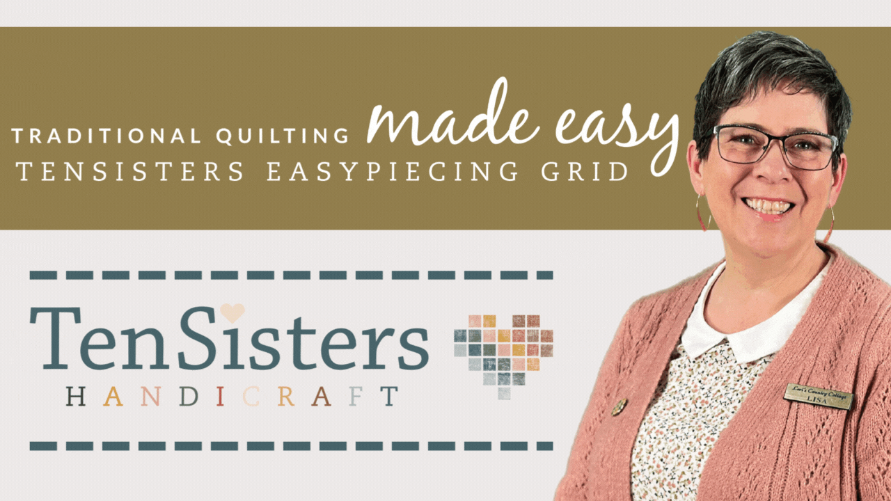 TEN SISTERS Easy Piecing Grid Interfacing - ELEGANTE VIRGULE CANADA