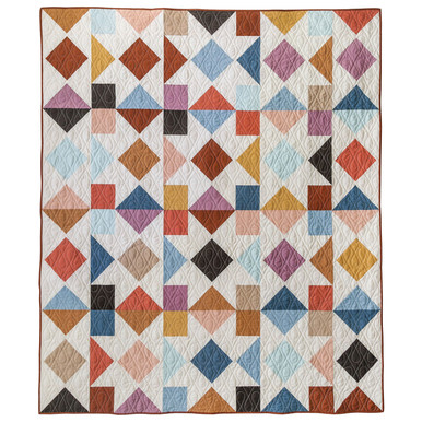 Starling Quilt kit in FABLEISM Sprout Woven and AGF Pure Solids ...