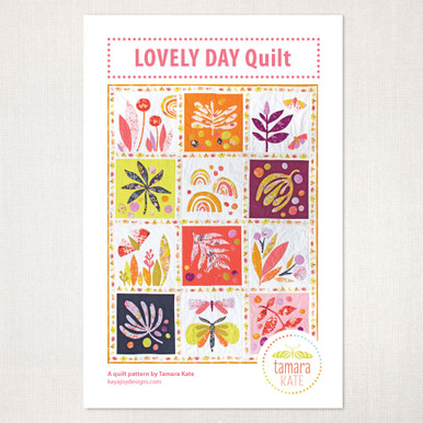 Tamara Kate LOVELY DAY Quilt Paper Pattern - ELEGANTE VIRGULE CANADA