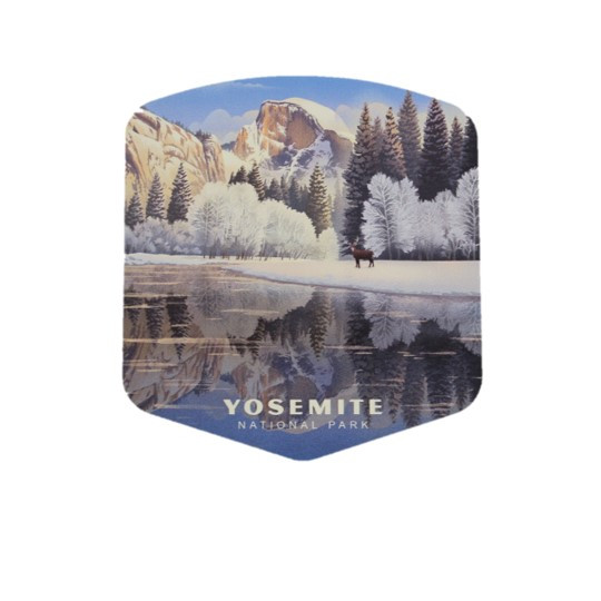 Half Dome Winter Sticker -Large - Yosemite Online Store