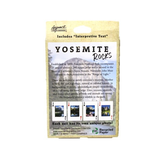 Playing Cards - Yosemite Rocks - Yosemite Online Store