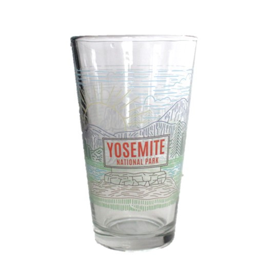 Yosemite Line Art Pint Glass - Yosemite Online Store