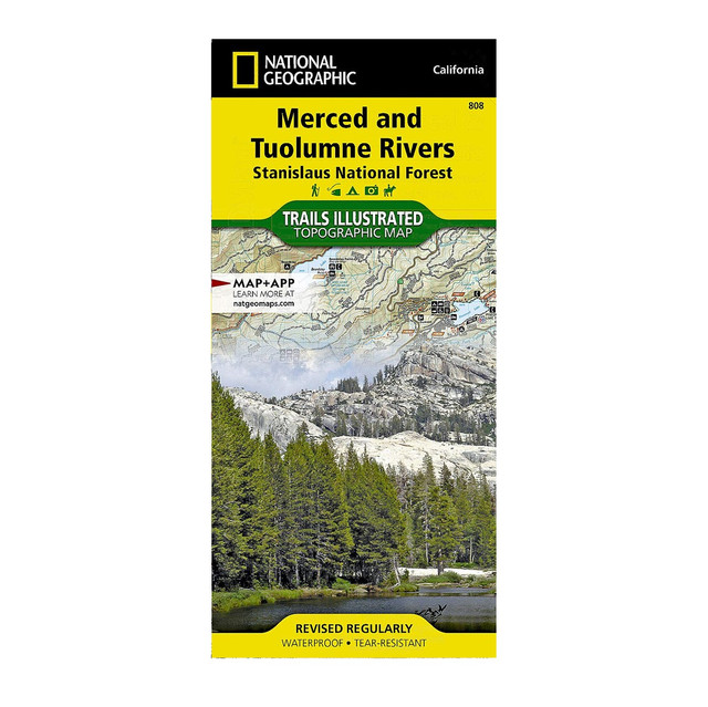 Merced & Tuolumne Rivers Map - Yosemite Online Store