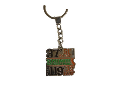 Yosemite Longitude/Latitude Keychain - Yosemite Online Store