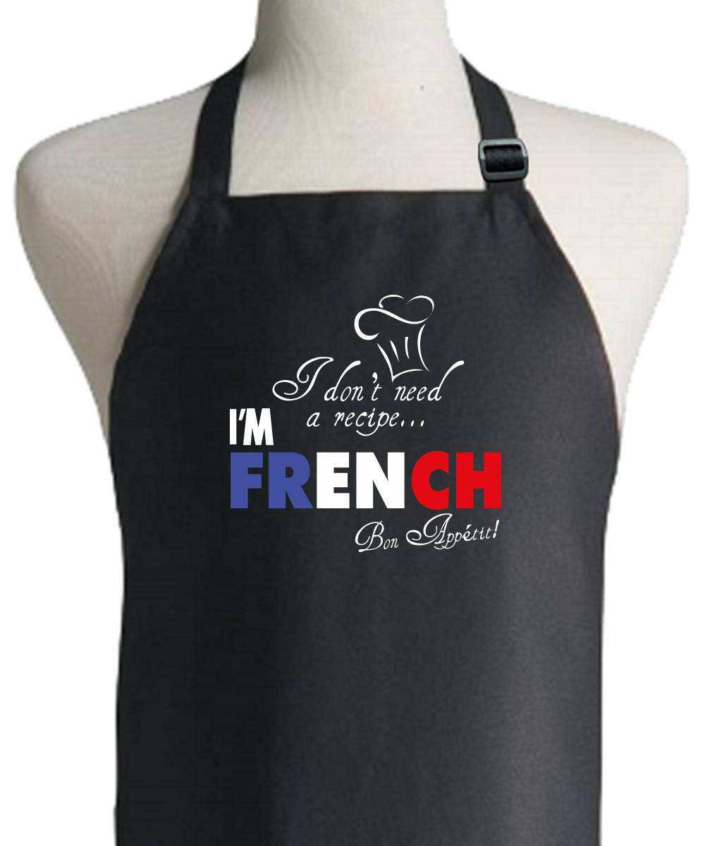 FRENCH RECIPE APRON - Walk Tall Studio