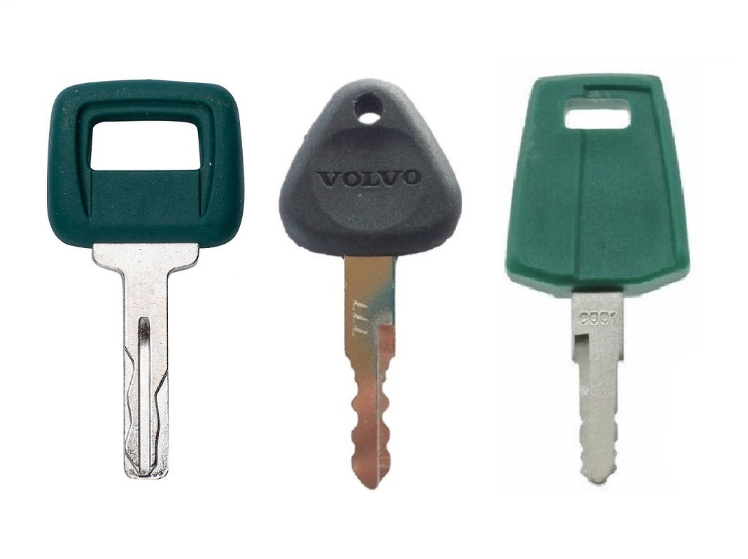 Volvo 3 PC Heavy Equipment Key Set - heavyequipmentkeys.com