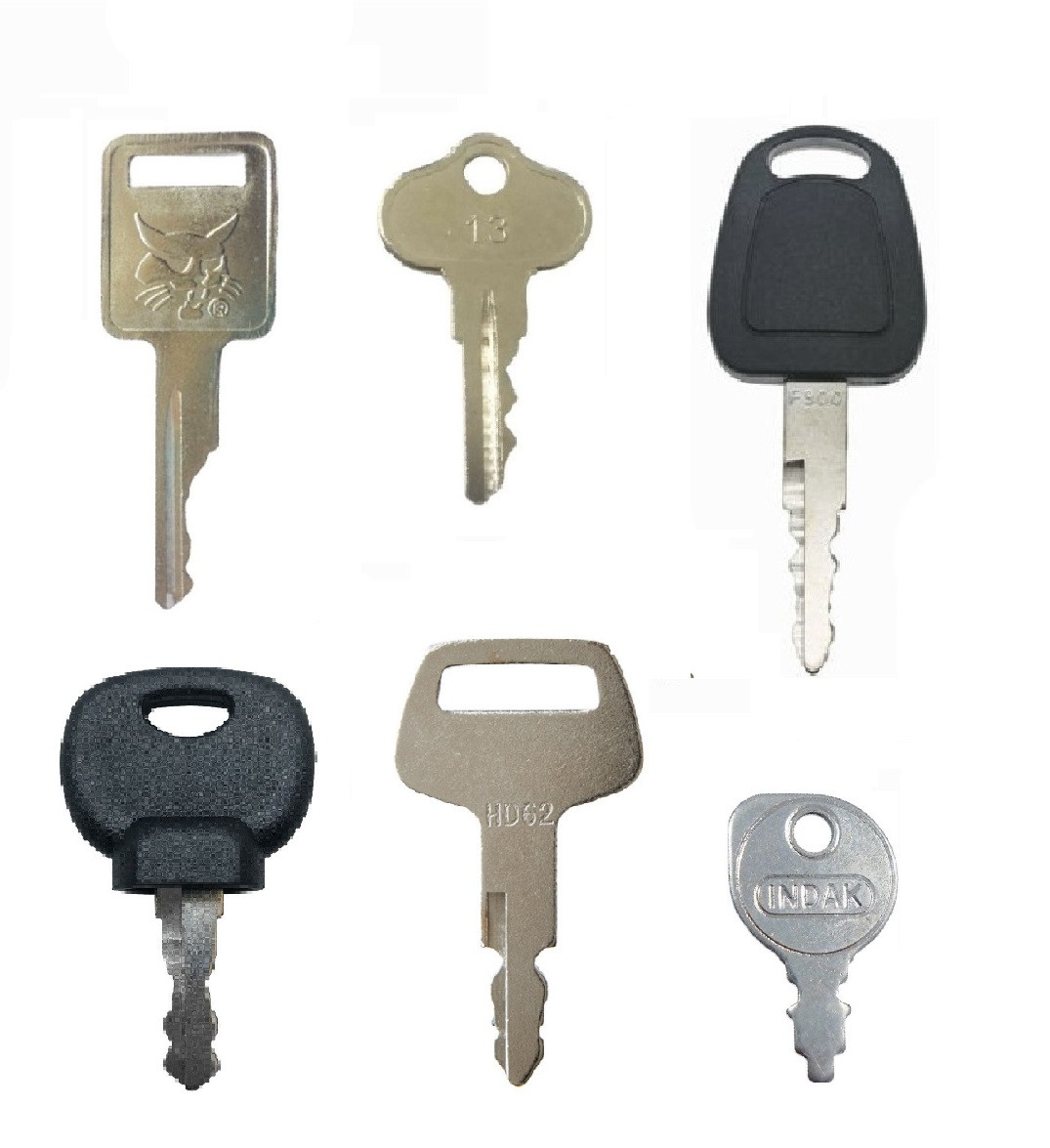 Bobcat Equipment Ignition Key Set 6 Keys - heavyequipmentkeys.com