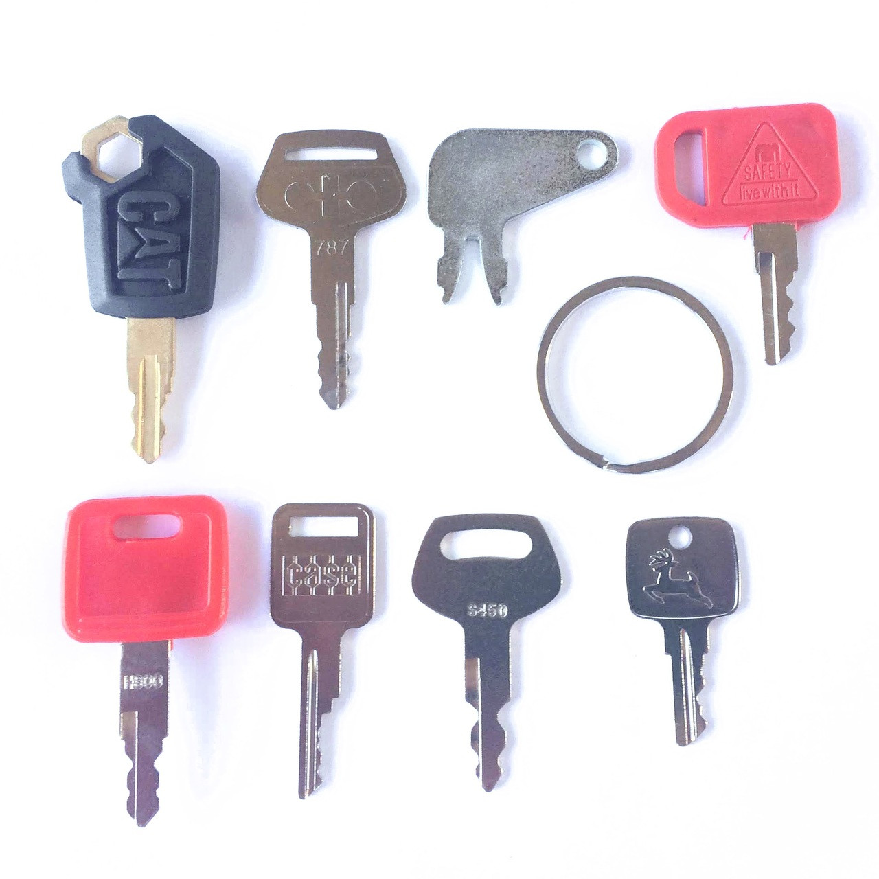 8pc Heavy equipment key set - heavyequipmentkeys.com