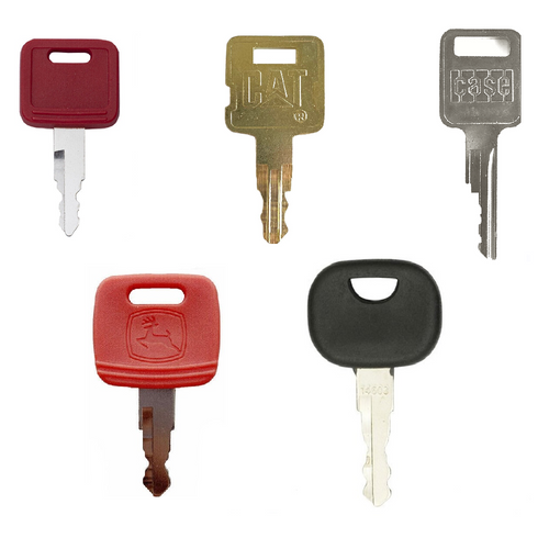 5 PC Heavy Equipment Key Set - heavyequipmentkeys.com
