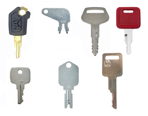 7 Piece equipment key set - heavyequipmentkeys.com