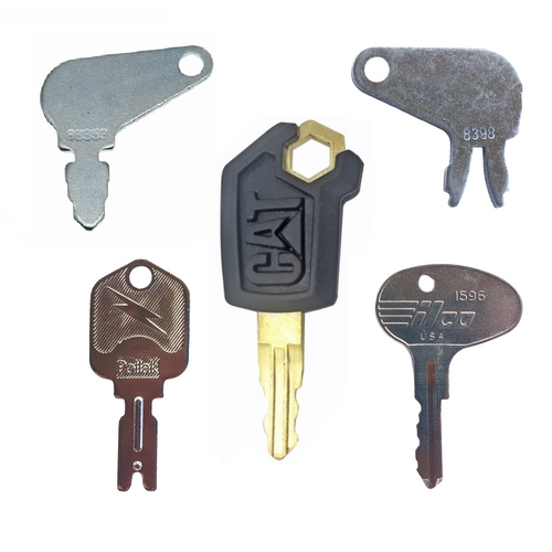 CAT 5 piece Ignition Key Set - heavyequipmentkeys.com