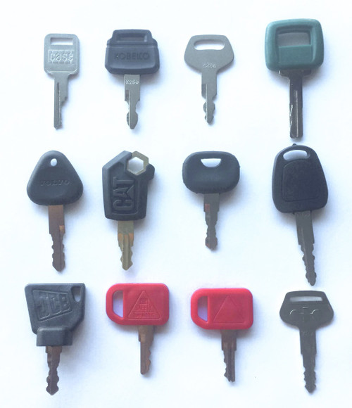 12 PC Custom Key Set - Heavy Equipment Keys