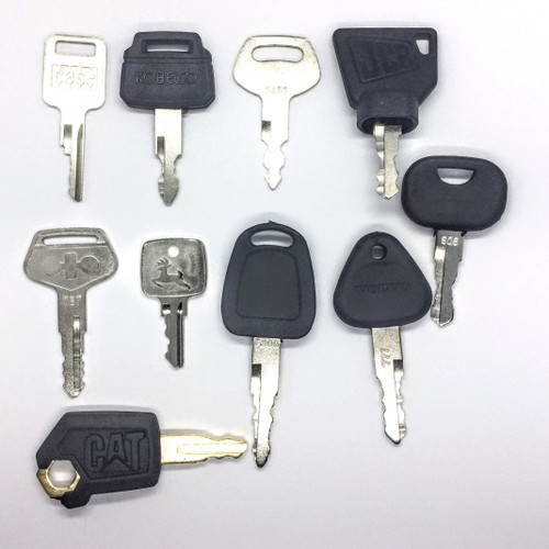 10 PC Custom Key Set -heavyequipmeentkeys.com