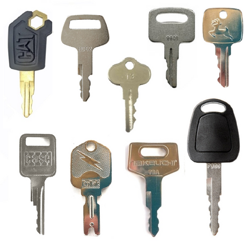 Heavy Equipment Key Set 9 Piece
