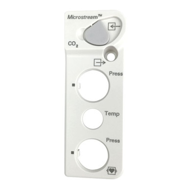 Front Bezel/ Text (CO2, Press x2, Temp, Microstream) - THE BIOMED GUYS
