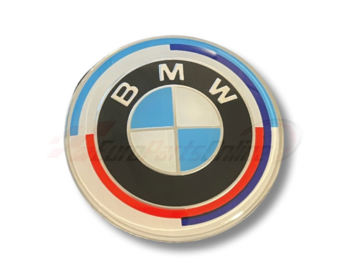 BMW M 50 Year Anniversary Heritage Steering Wheel Emblem - 46mm - EuroPartsOnline