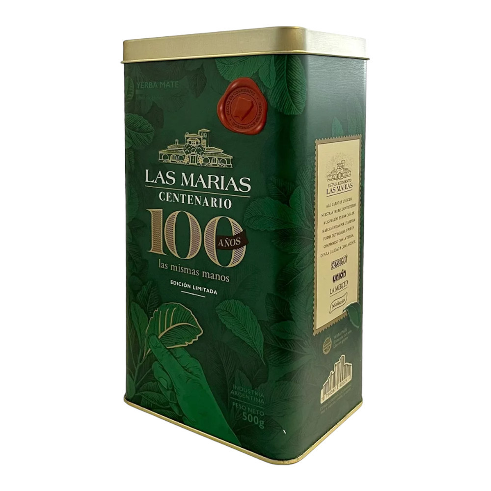 Las Marías Centenario Yerba Mate 500 g + Spout Can - Special Selection ...