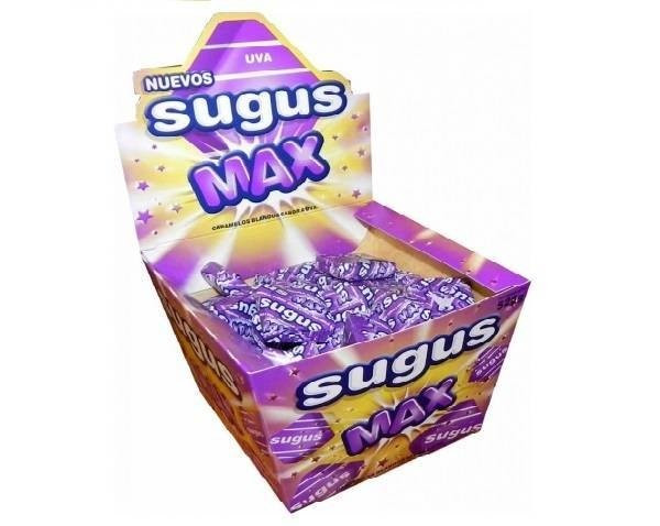 Sugus Max Uva Soft Candy Blocks Grape Flavored Gluten Free, 525 g / 1. ...