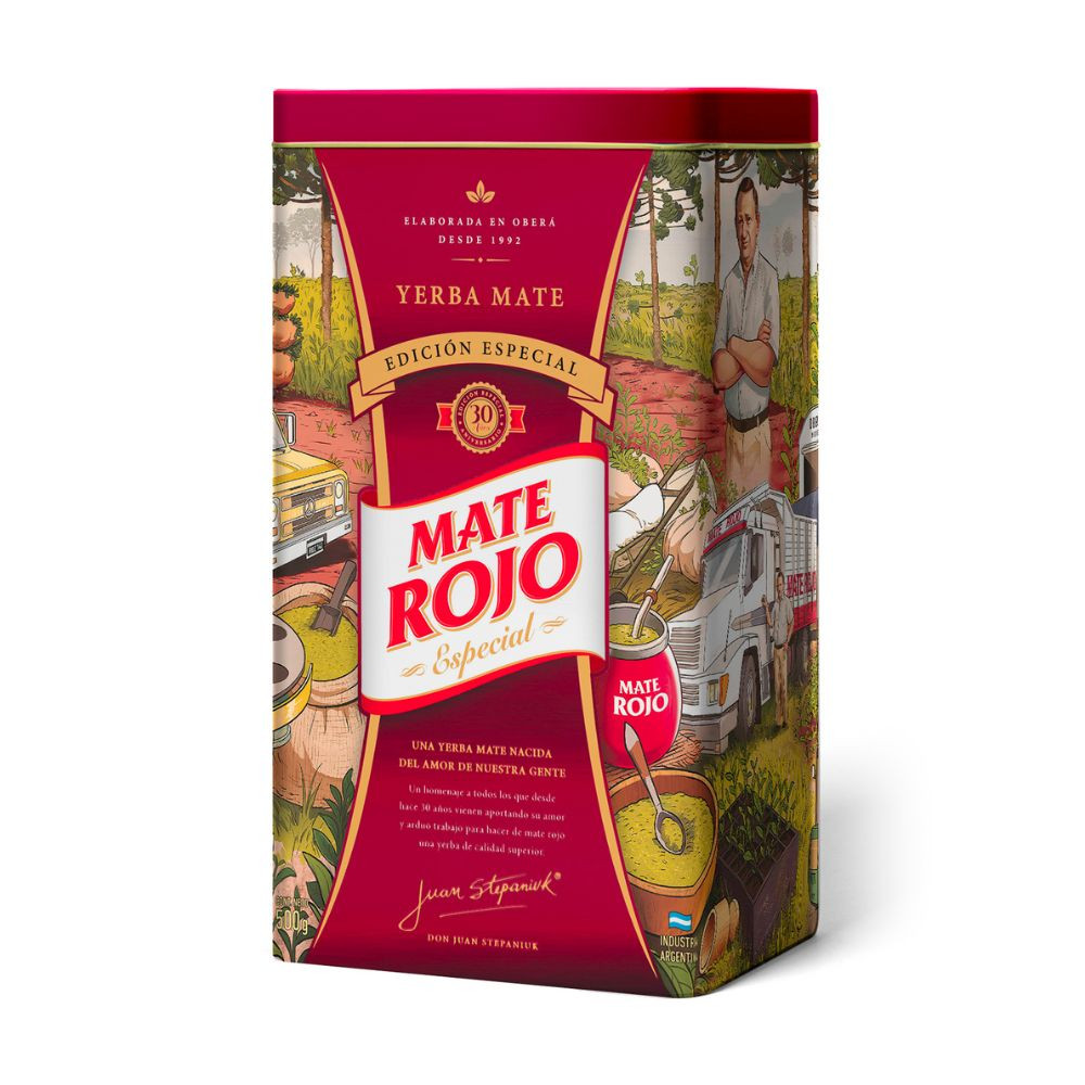 Mate Rojo Special Edition 30th Anniversary Tin with Spout with Special ...