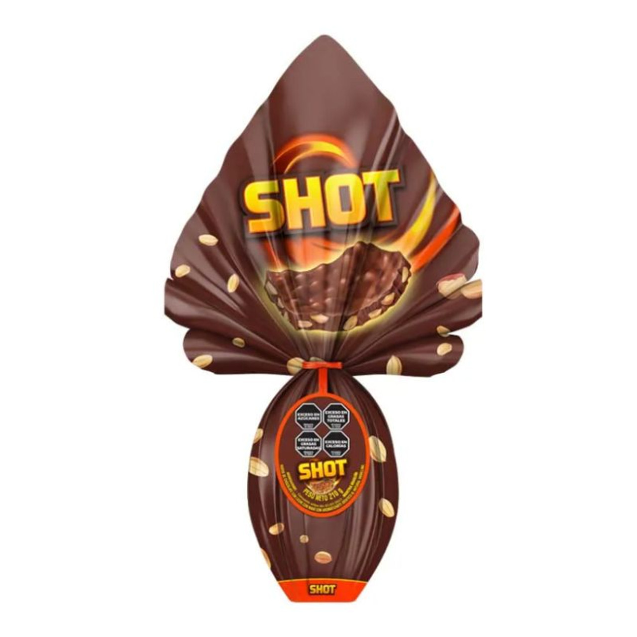 Shot Easter Egg Milk Chocolate with Peanuts Filling - Huevo de Pascua Argentino, 210 g / 7.4 oz