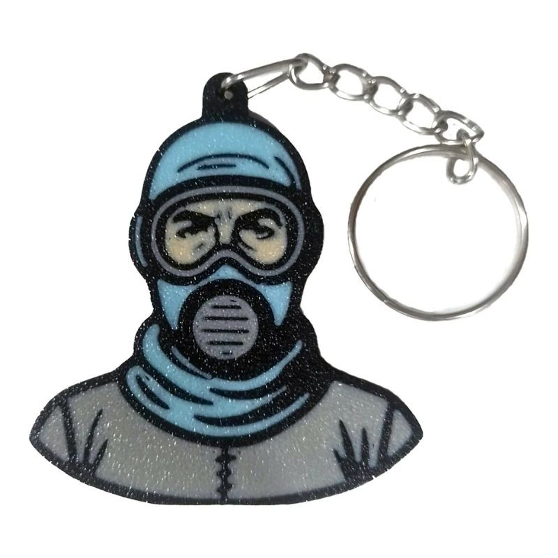 El Eternauta Keychain Mask Netflix Series Icon 3D-Printed Máscara ...