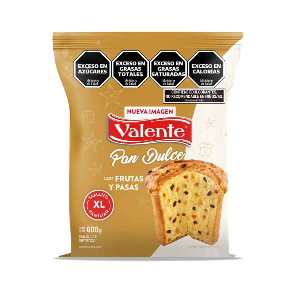 Valente Pan Dulce Argentine Holiday Panettone with Fruits & Raisins ...
