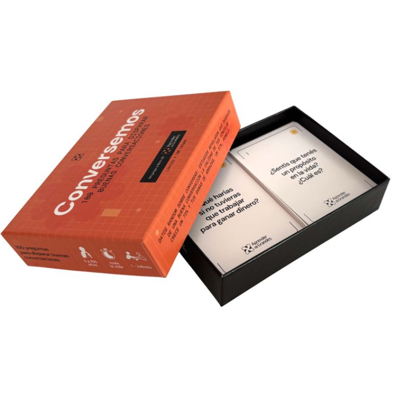 Aprender de Grandes Conversemos Conversation Card Game – Spanish Edition