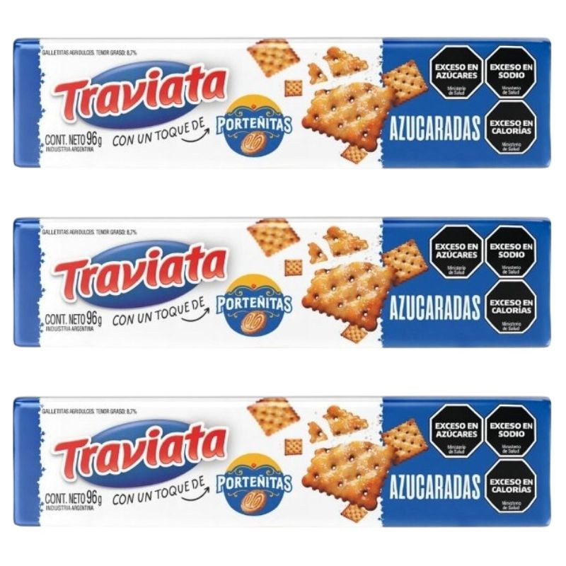 Traviata Azucaradas con un Toque de Porteñitas Cookies, 96 g / 3.39 oz ...
