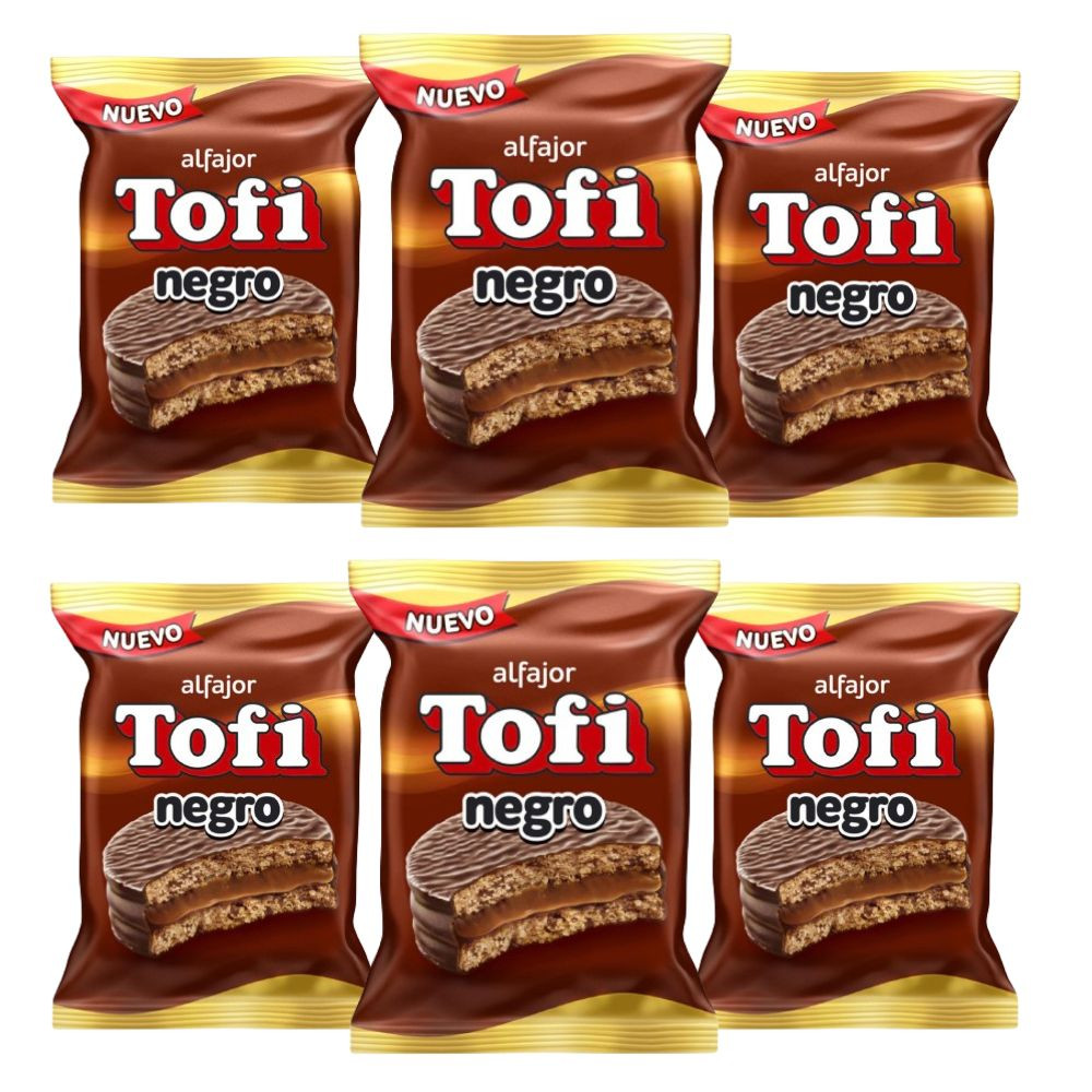 Tofi Alfajor Negro Milk Chocolate Alfajor Filled with Dulce De Leche ...