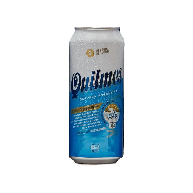 Quilmes Cerveza Rubia Clásica Classic Argentinian Canned Beer - ABV 4.9 ...