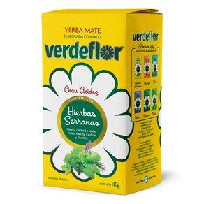 Verdeflor Yerba Mate Hierbas Serranas Highland Herbs, 1 kg / 2.2 lb