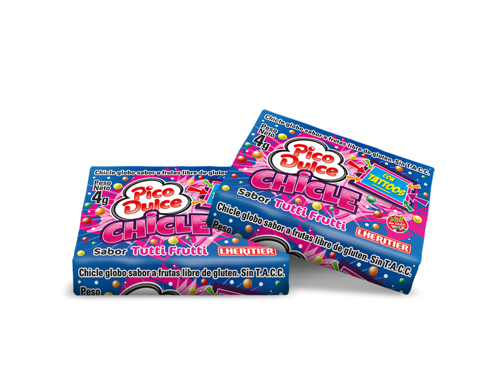 Bazooka Chicle Globo Tutti-Frutti Bubblegum, 4 g / 0.14 oz (pack of 20)