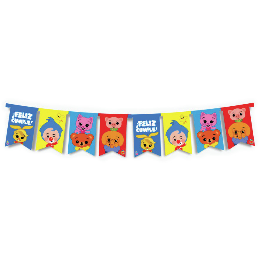 Plim Plim Banderín Feliz Cumpleaños Pennant Happy Birthday Flags ...