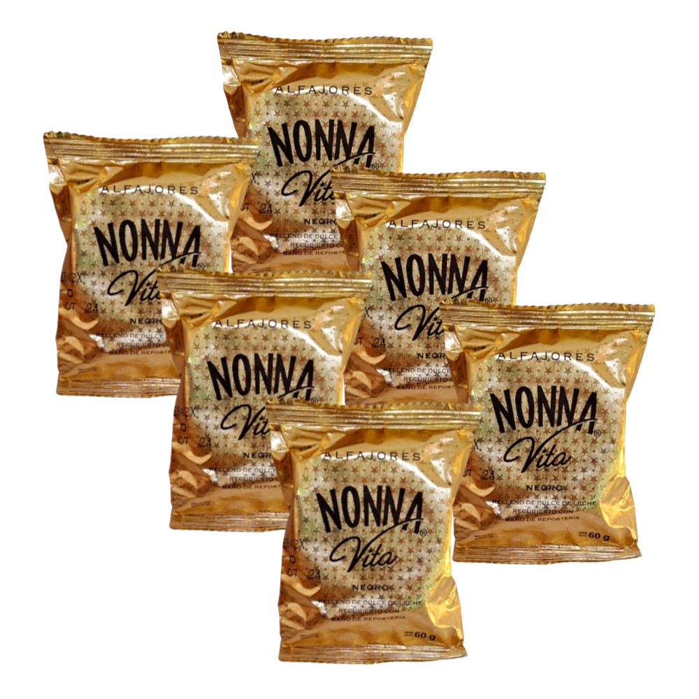 Nonna Vita Chocolate-Covered Alfajores Filled with Dulce de Leche, 60 g ...