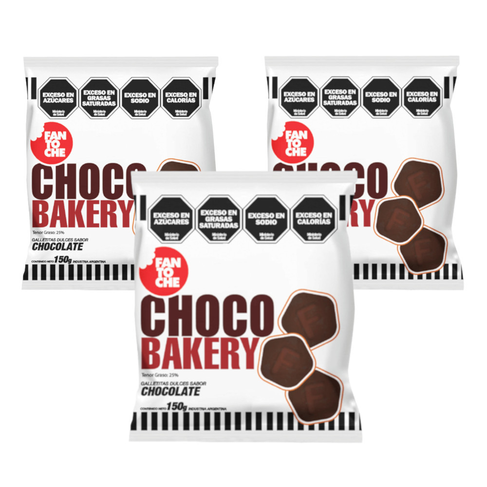 Fantoche Choco Bakery Sweet Cookies Chocolate Flavor, 150 g / 5.29 oz ...