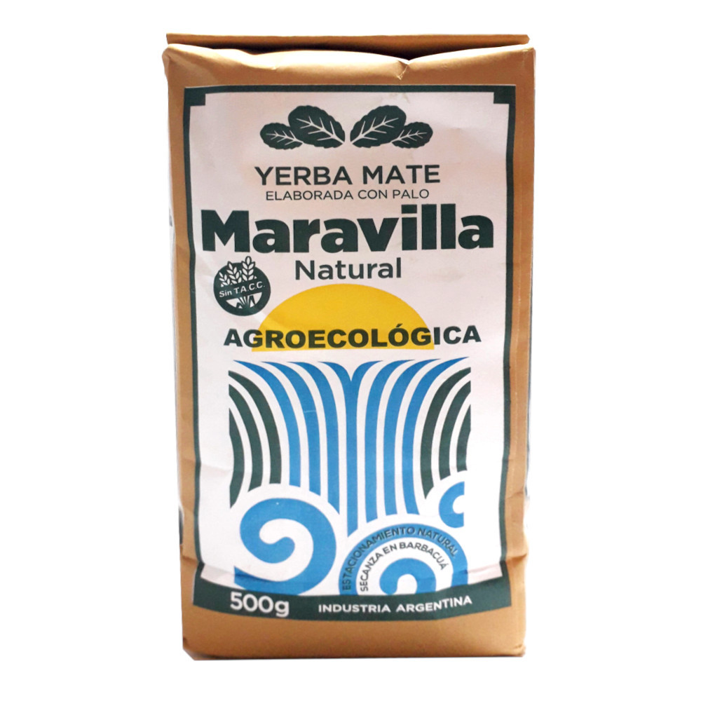 Maravilla Yerba Mate Natural Agroecological Barbacuá Drying, 500 g / 17 ...