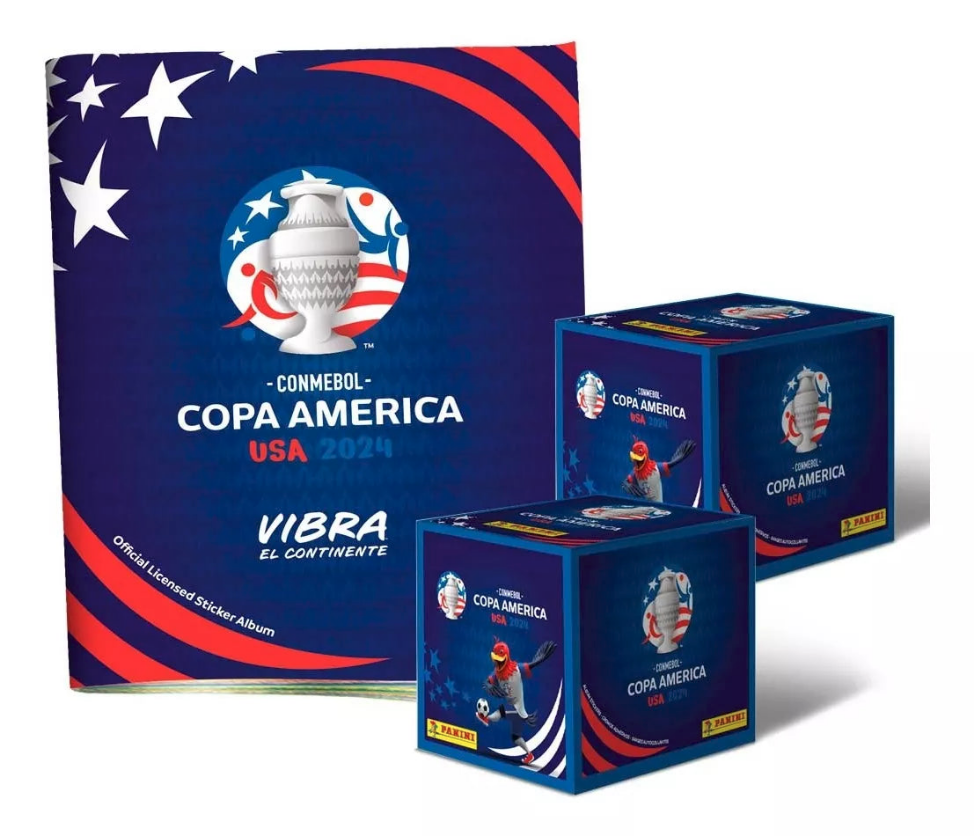 Panini Copa América USA 2024 Conmebol Figuritas - 25 Packs of 5 ...