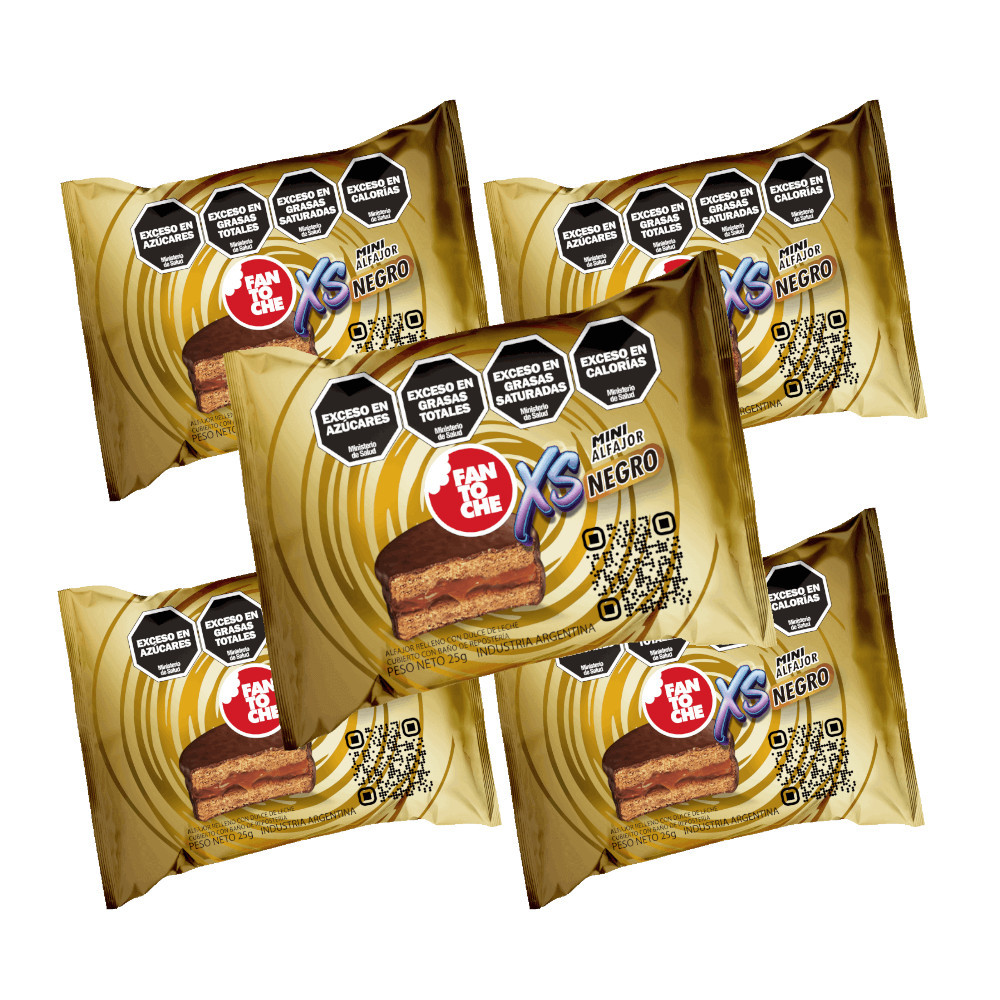 Fantoche XS Mini Alfajor Negro with Dulce de Leche & Chocolate, 25 g ...