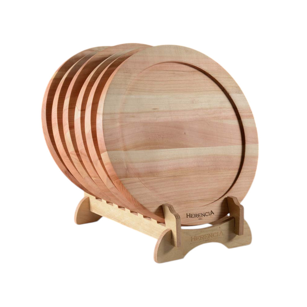 Herencia Grill Rack De Platos Beagle – Gourmet Lenga Wood Plates Set ...