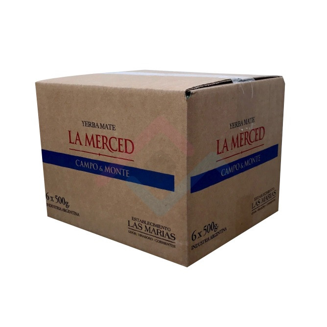 La Merced Yerba Mate Campo & Monte Classic Wholesale Bulk Box, 500 g ...