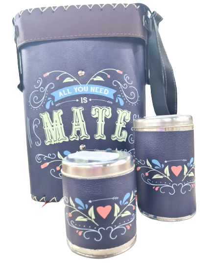 Matera Mate Kit Mate Basket with Sugar and Yerba Bowl - "All You Need ...