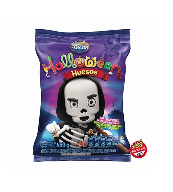 Halloween Huesos Candies Gummies Bones Individually Wrapped for Trick ...